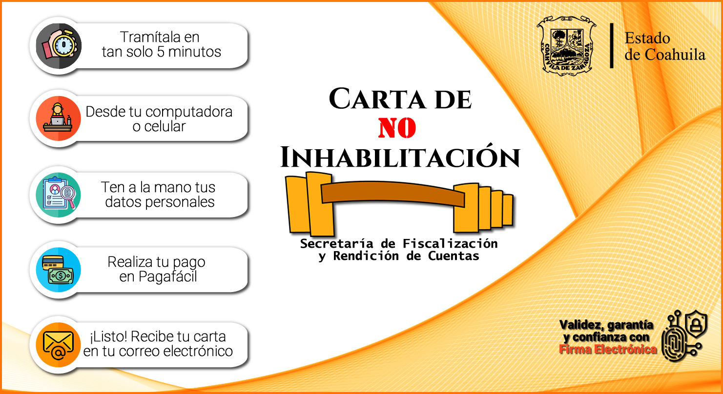 Sistema Integral de Cartas de No Inhabilitacion-Sicni Coahuila